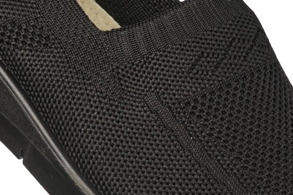 Tenisówki damskie, czarne - Le Scarpe DA7019-1BL | Hurtownia obuwia ABC