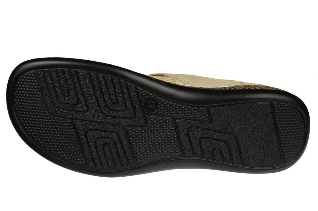 Sandały damskie, beżowe - Chun Sen D9761-7BE | Hurtownia Obuwia ABC