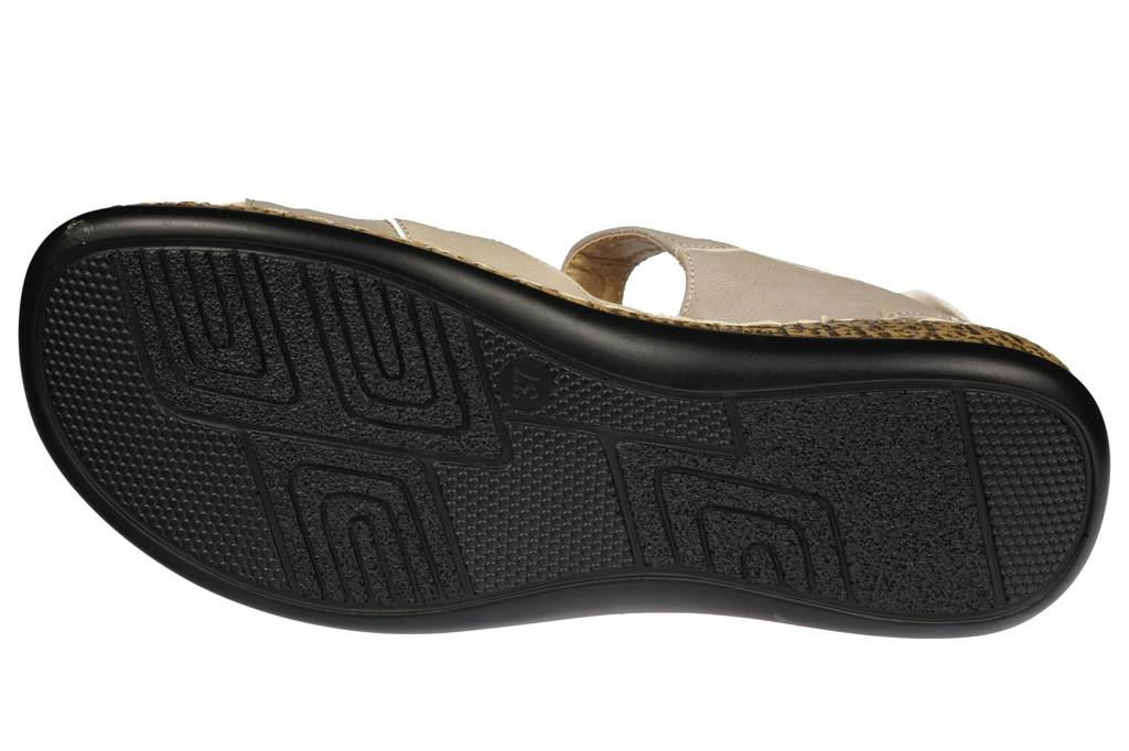 Sandały damskie, szare - Chun Sen D9518-5GYBE | Hurtownia Obuwia ABC